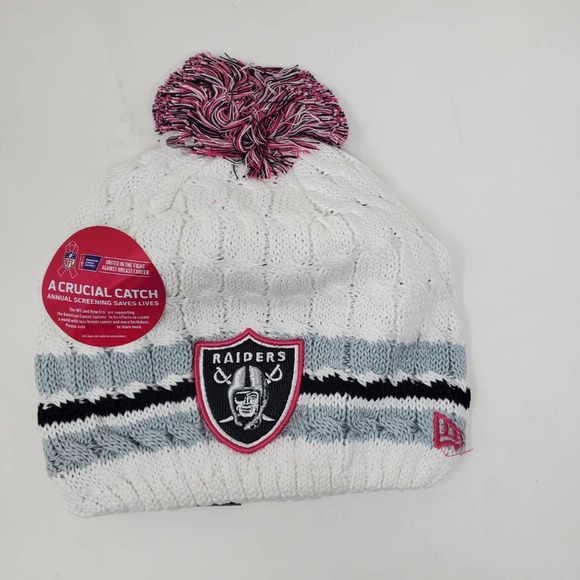 New Era | Accessories | Rare Nfl Bca Breast Cancer Awareness Cable Knit ...